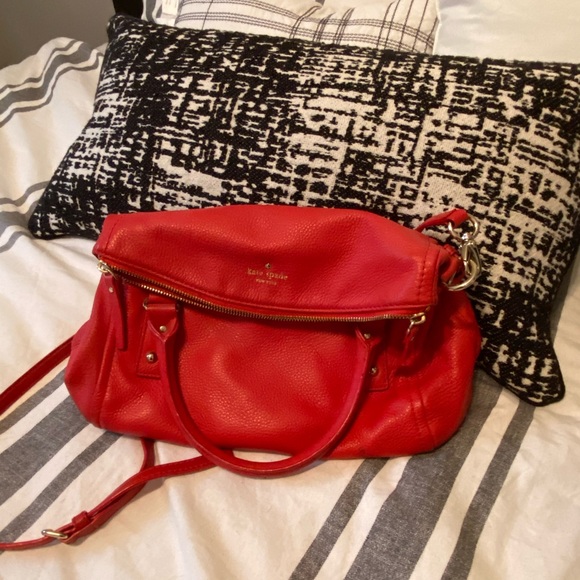 Bags | Red Kate Spade Crossbody | Poshmark